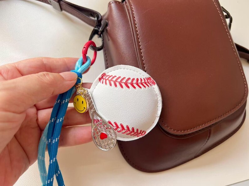 Sports Keychain Handcrafted Baseball Soccer Bag Charm,cute Car ...