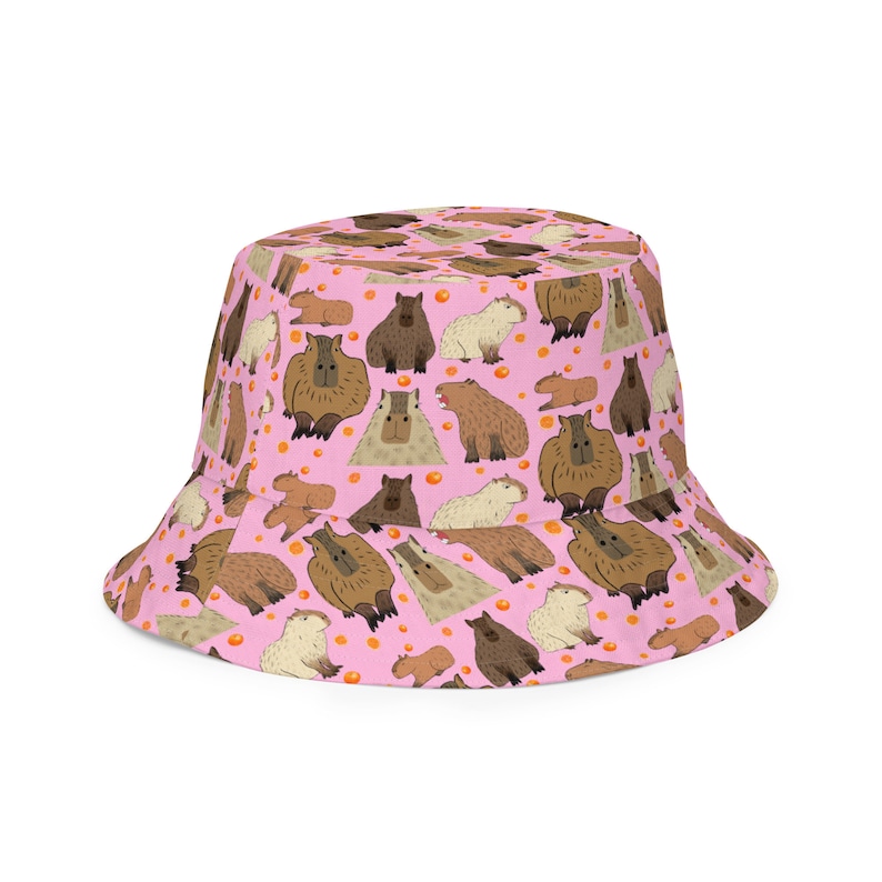 Capybara Reversible Bucket Hat - Etsy