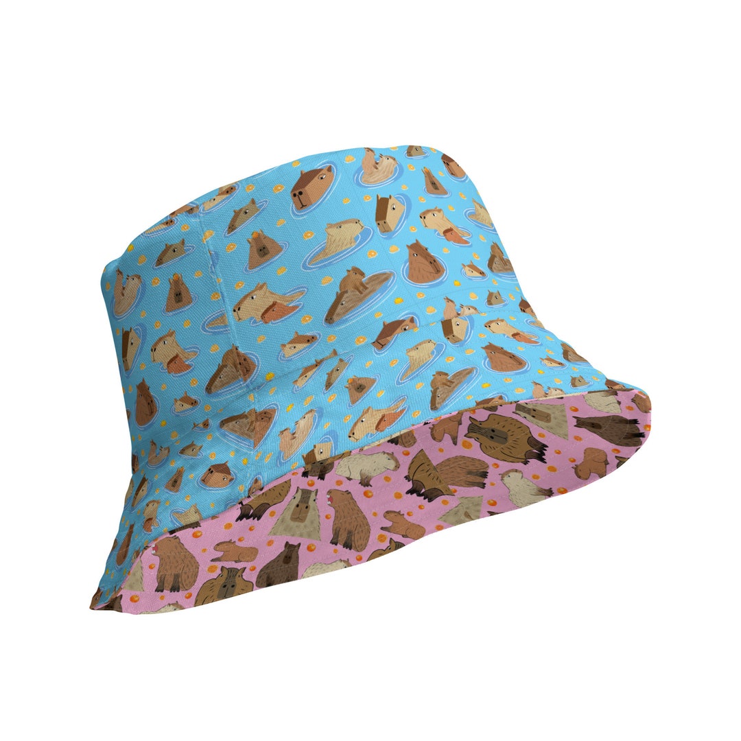 Capybara Reversible Bucket Hat - Etsy