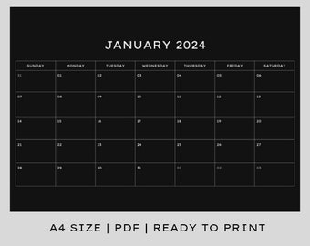 2023 Minimal Calendar - Etsy