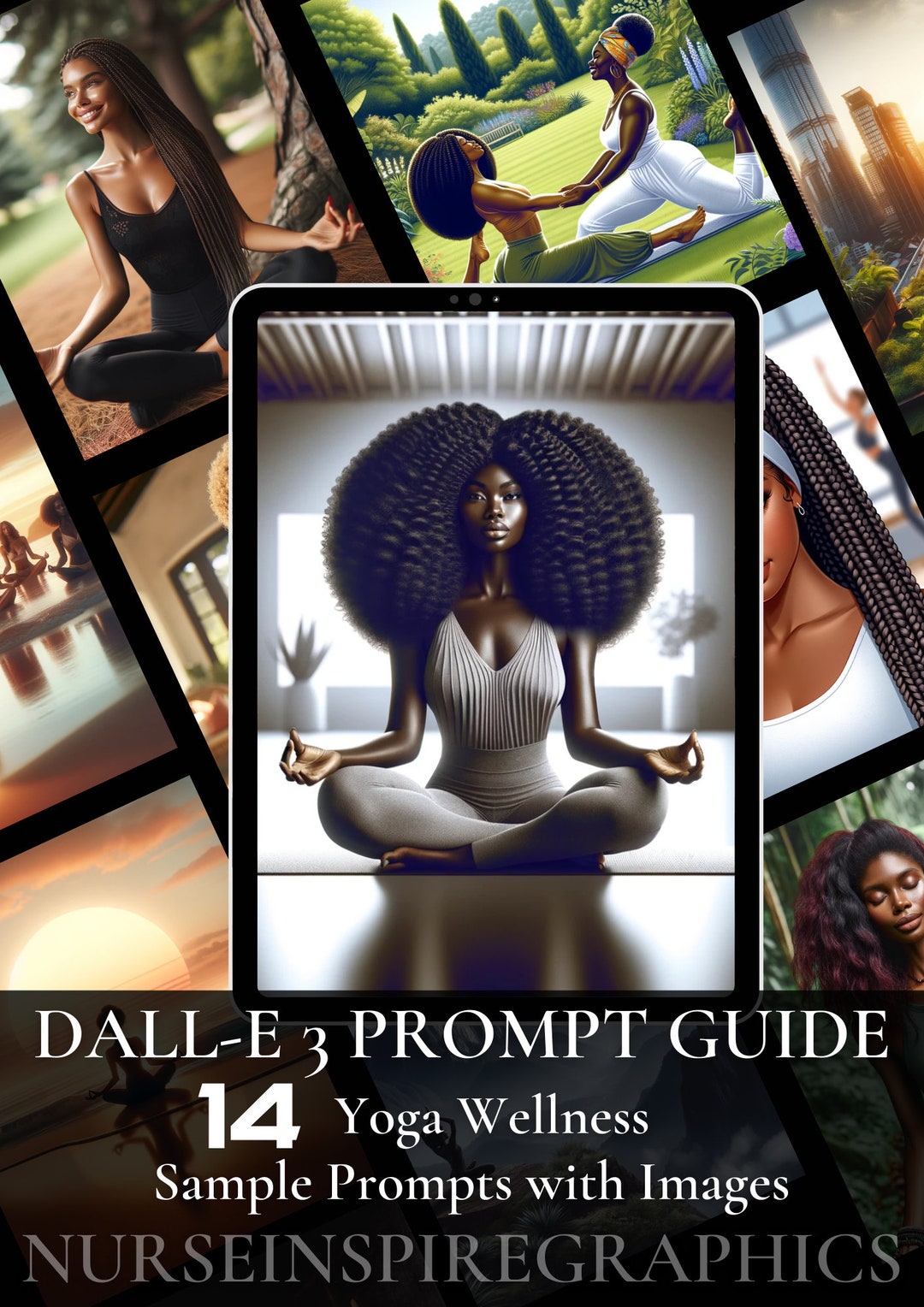 Dalle3 Prompt Guide, Ai Prompt Guide, Yoga Gifts, Wellness Journal - Etsy