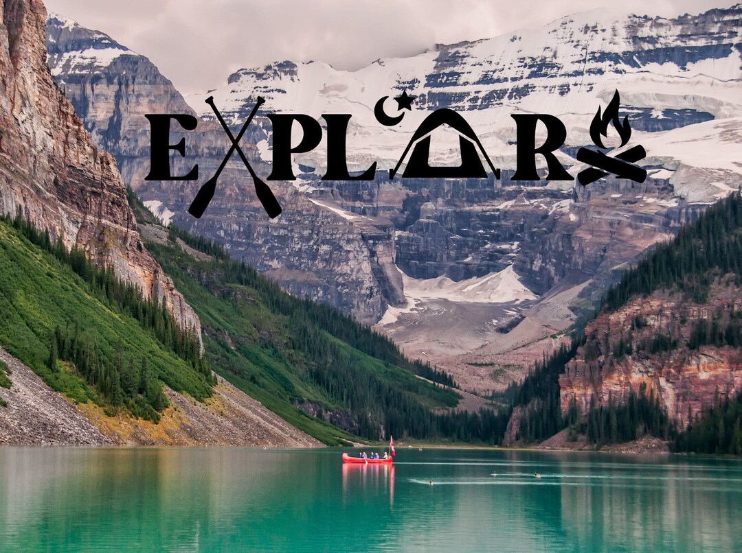 Explore Decal, Explore Sticker, Canoe Decal, Camp Love, Camping Decal ...