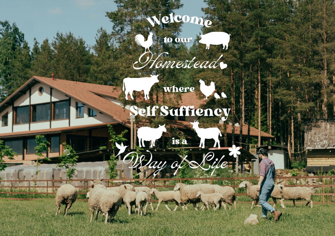 Self Sufficiency Decal, Homestead Decal, Farming Life, Buy Local ...