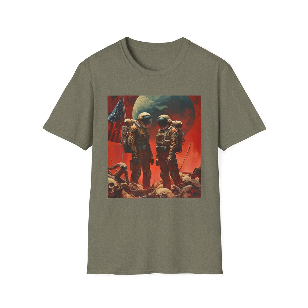 First Encounter Sci-fi Astronaut - T Shirt - Etsy