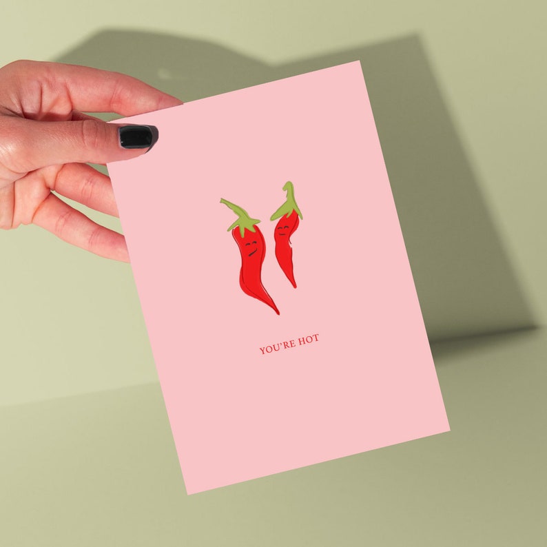 You're Hot Printable Card Digital Download Valentine's Day Card ...