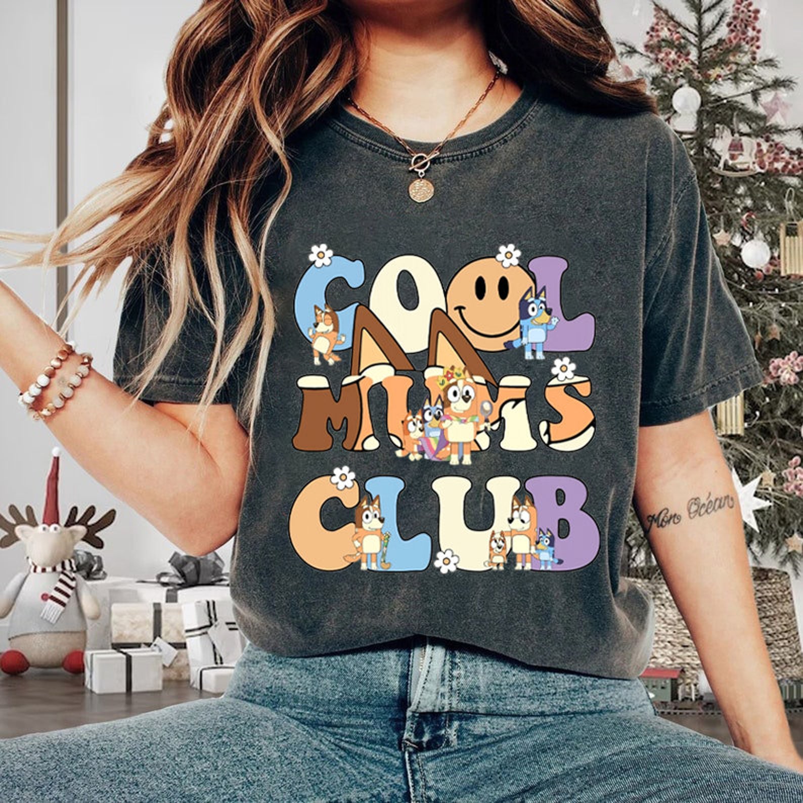 Blu.ey Cool Mom Club Shirt, in My Blu.ey Mom Era Shirt, Blu.ey Chilli ...