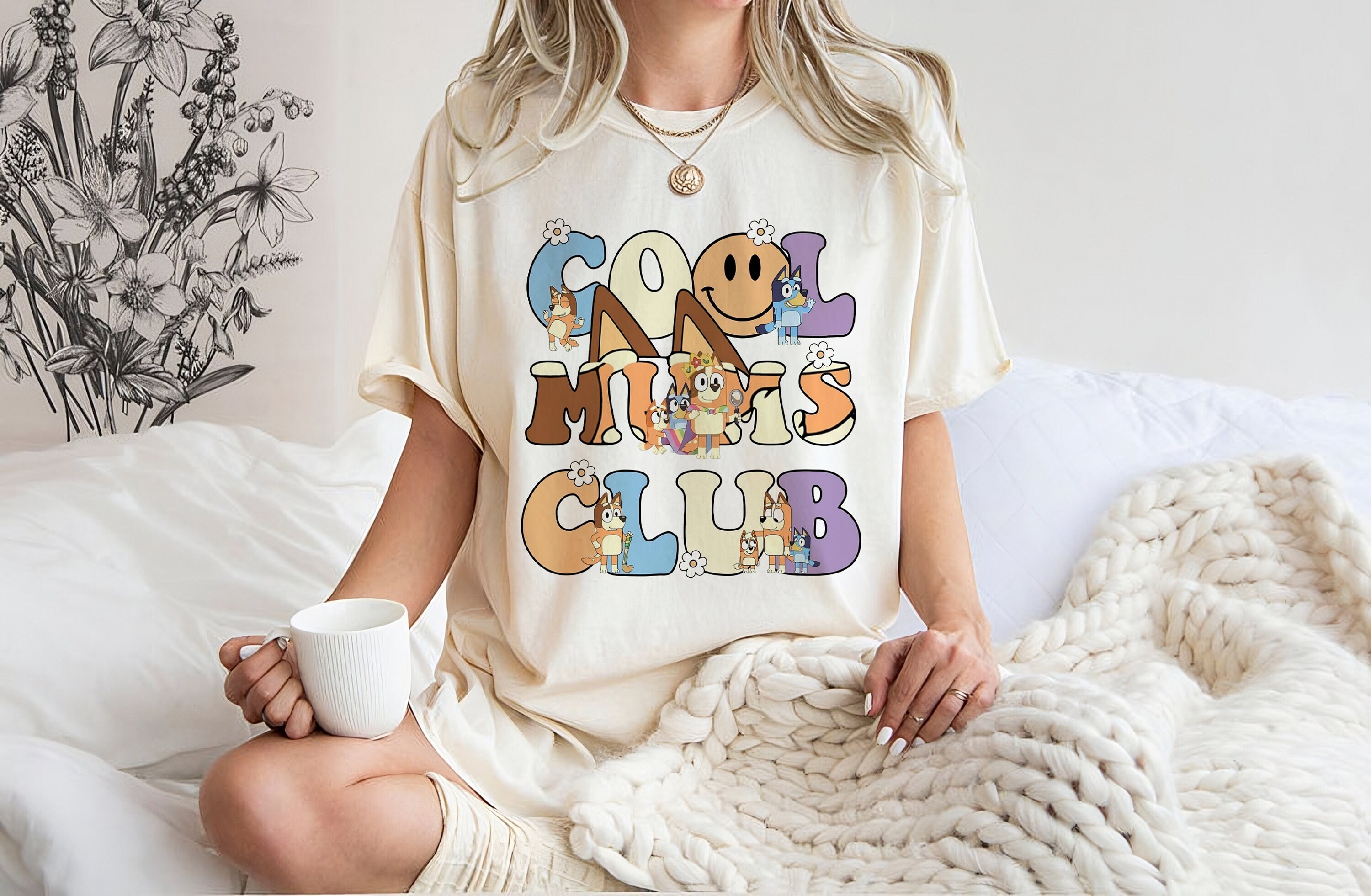 Blu.ey Cool Mom Club Shirt, in My Blu.ey Mom Era Shirt, Blu.ey Chilli ...