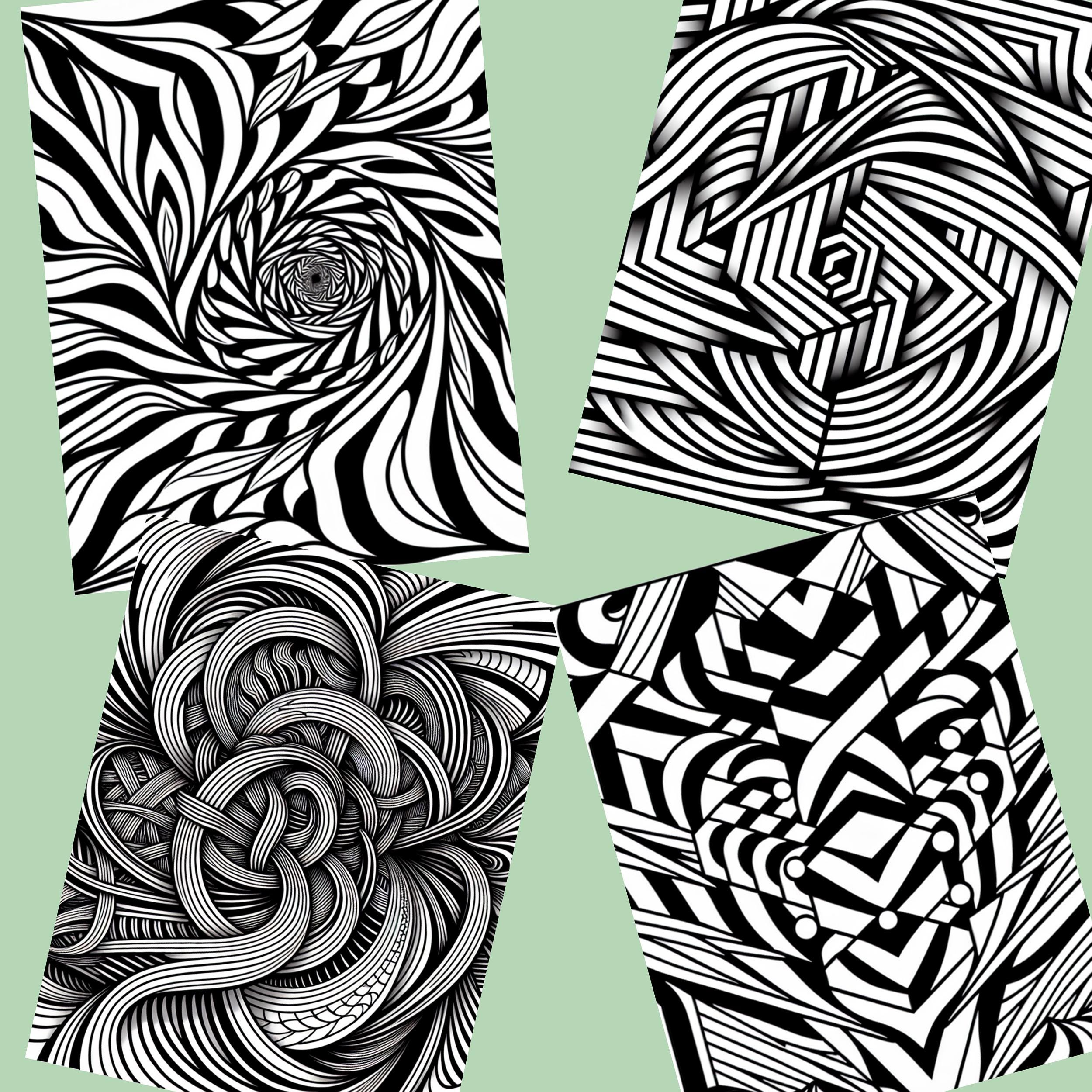 Optical Illusion Coloring Pages | 50 Pages | for Kids and Adults ...