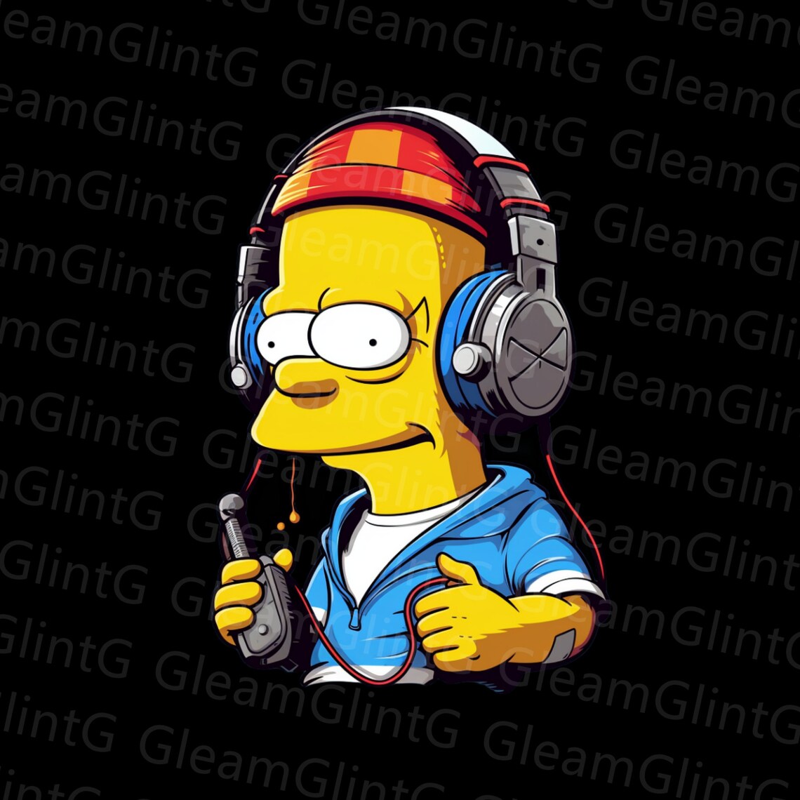 The Simpsons Hip Hop PNG, T-shirt Design, Clipart, Sticker, Digital ...