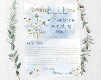 Something Blue Crew Card Digital Download - Etsy