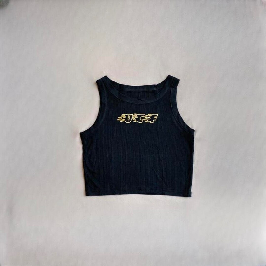UCF TAILGATE UCF Glittery Fire/flame Racer Tank Top - Etsy