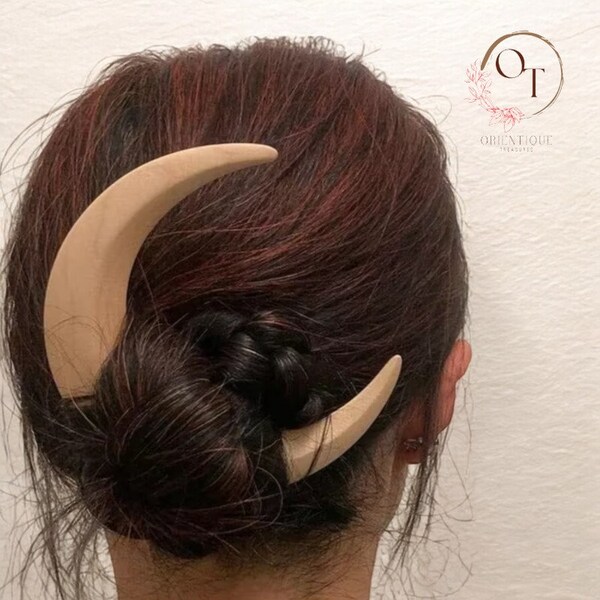 Moon Hair Fork - Etsy