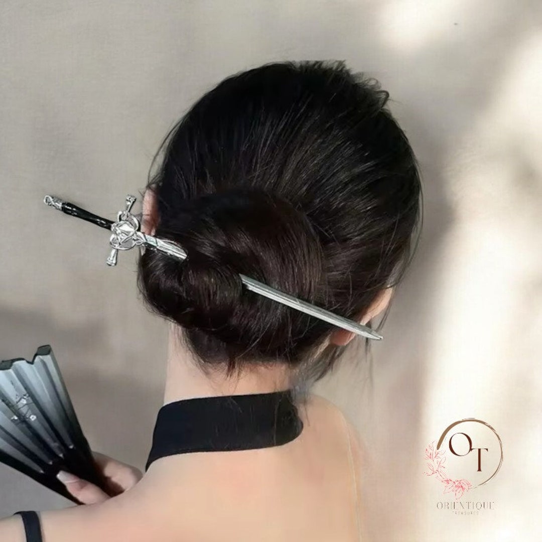 Elegant Sword Hair Stick Unique Hair Accessory for Women Medieval ...