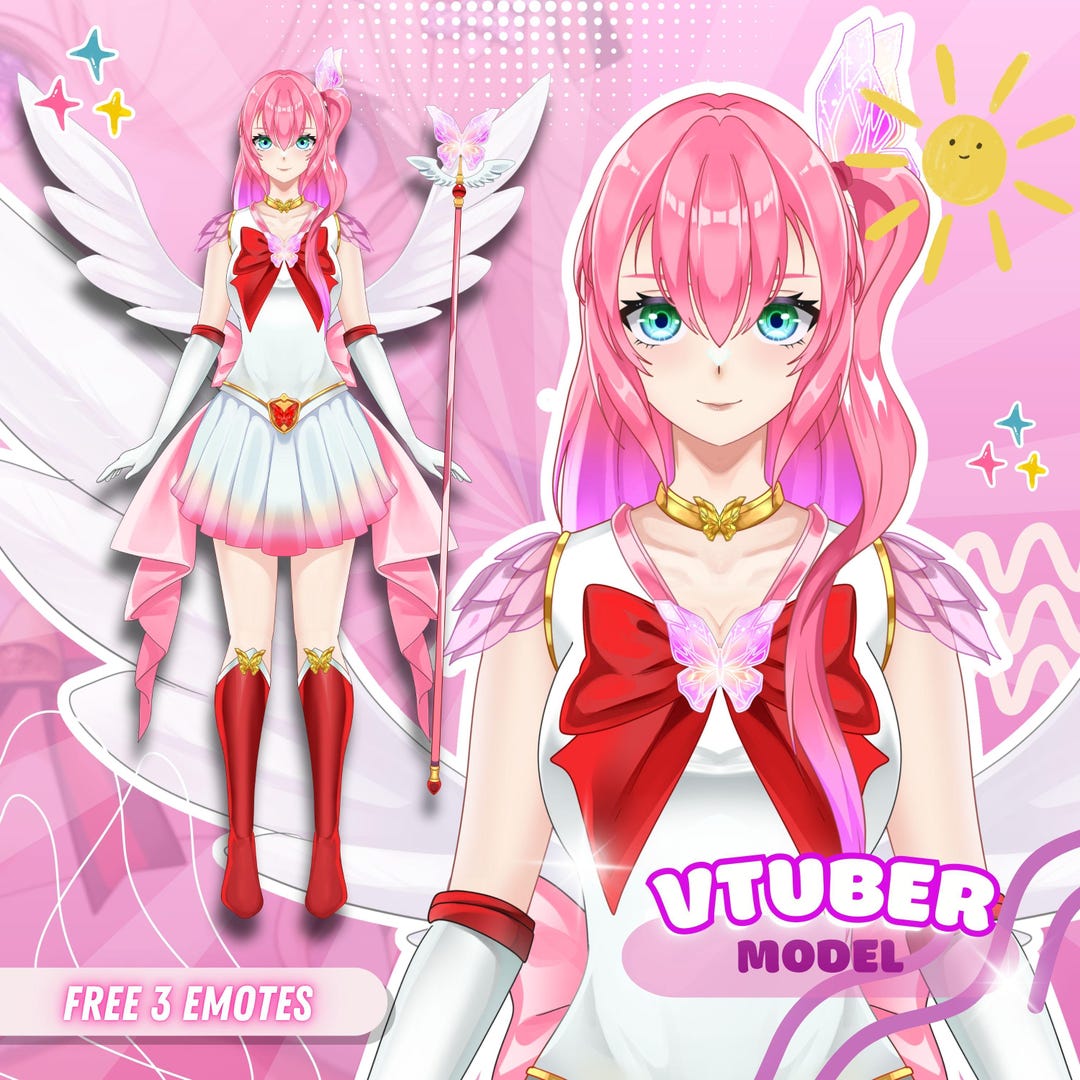 CUSTOM Live2d Vtuber Commission Vtuber Assets, Live2d Model Commission ...