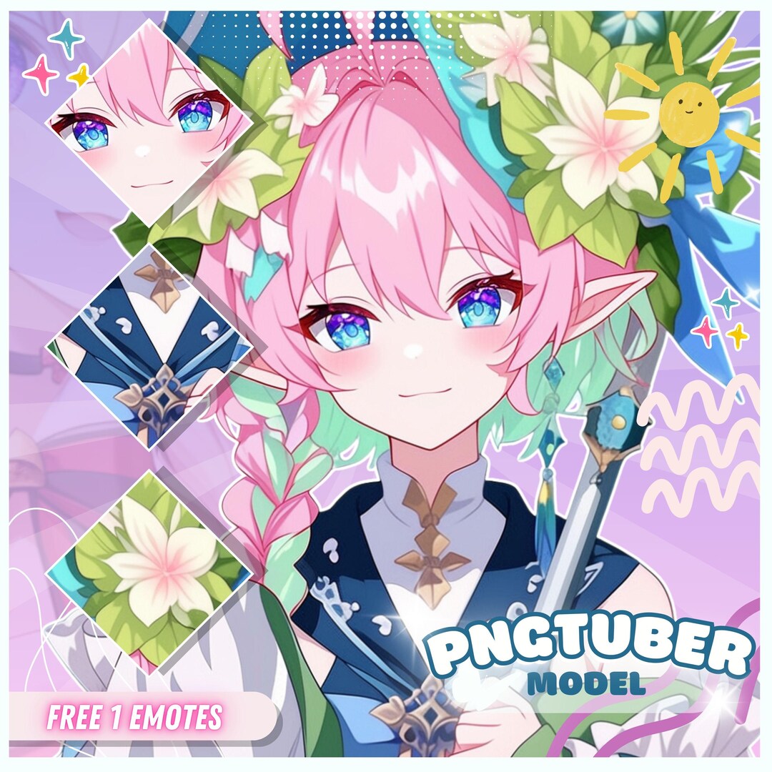 CUSTOM PNGTUBER Pngtuber, Pngtuber Character, Pngtuber Commissions ...