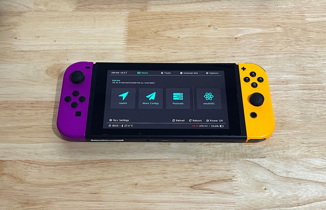 Nintendo Switch V2 With 128gb Mod Chip HWFLY - Etsy