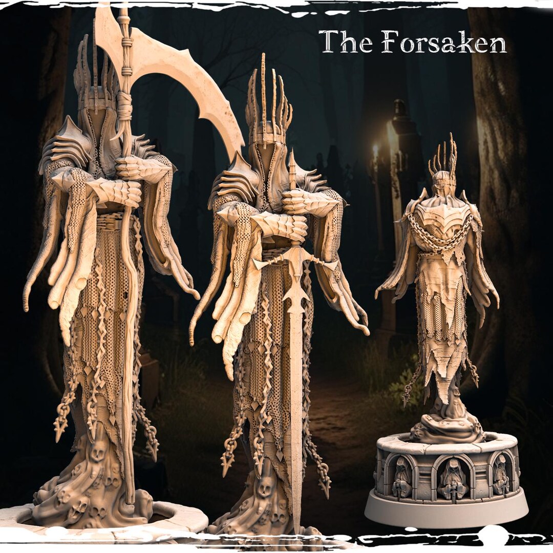 The Forsaken 75mm Scale 3D Printed Miniature Fantasy Dungeons & Dragons ...