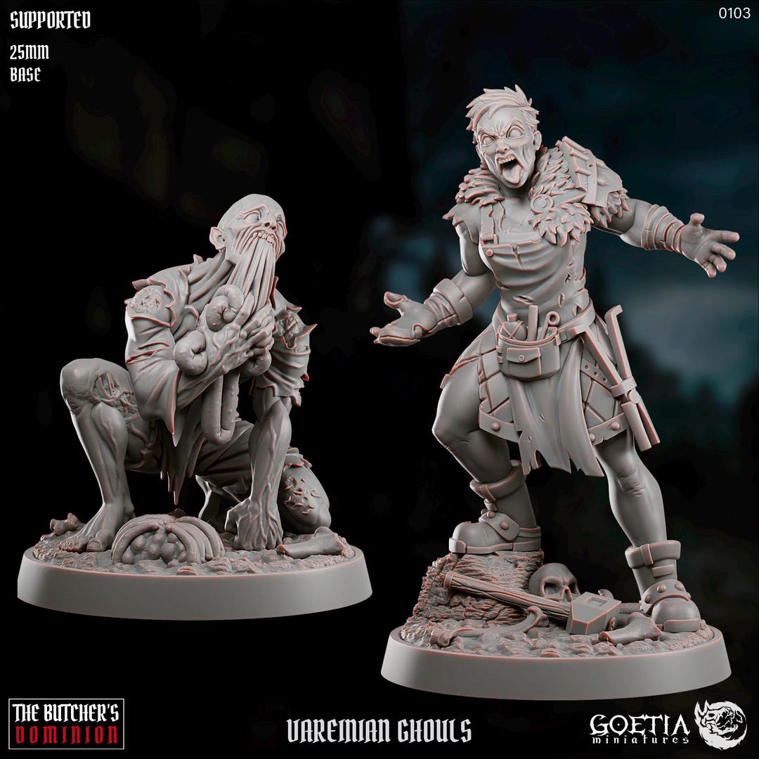 Ghouls Pair Goetia Minis Dungeons and Dragons 3D Printed Miniature ...
