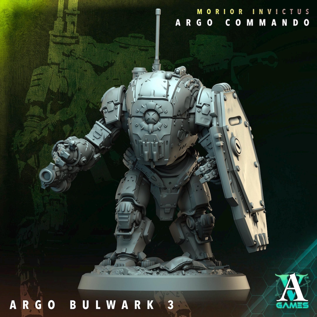 Argo Bulwark - Imperial Guard Space Marines Exosuit - 4 Poses ...