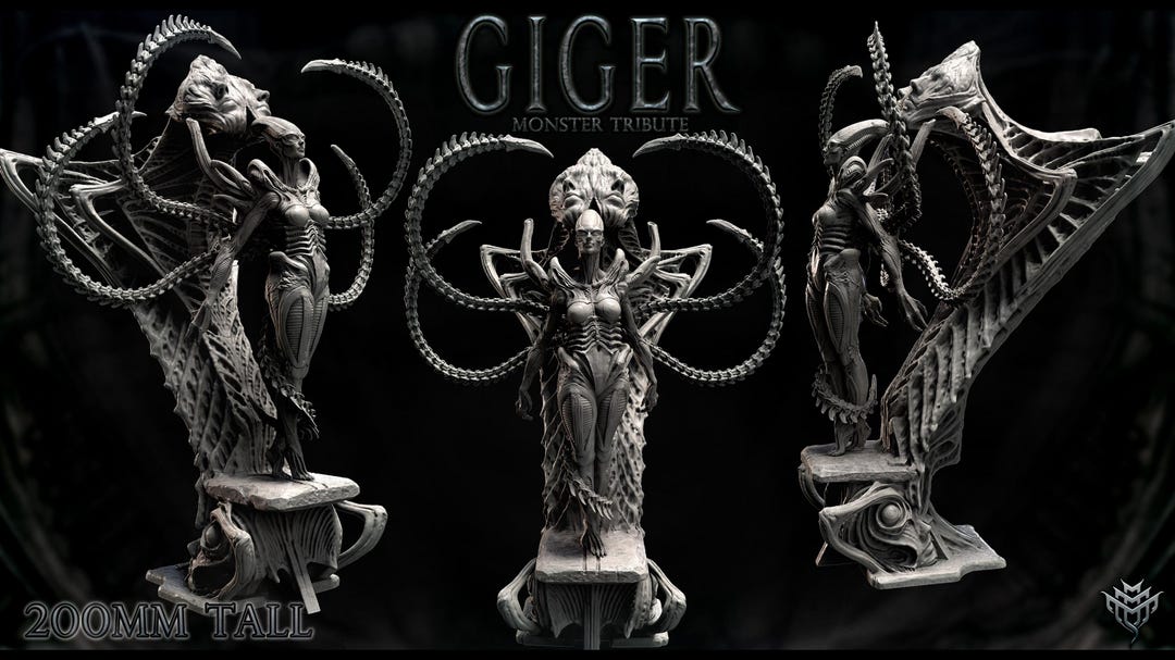 Giger Mistress 3D Printed Miniature Mini Monster Mayhem Dungeons and ...