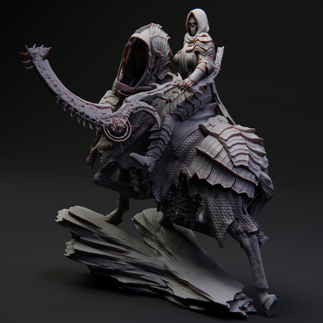 Headless Horse Woman 3D Printed Miniature D&D Pathfinder REALSTEONE ...