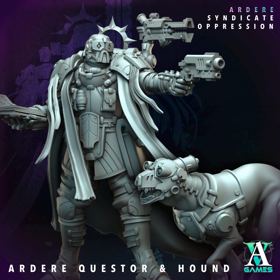 Ardere Questor Arbite Judge 3 Poses Archvillain Games Warhammer 40K ...