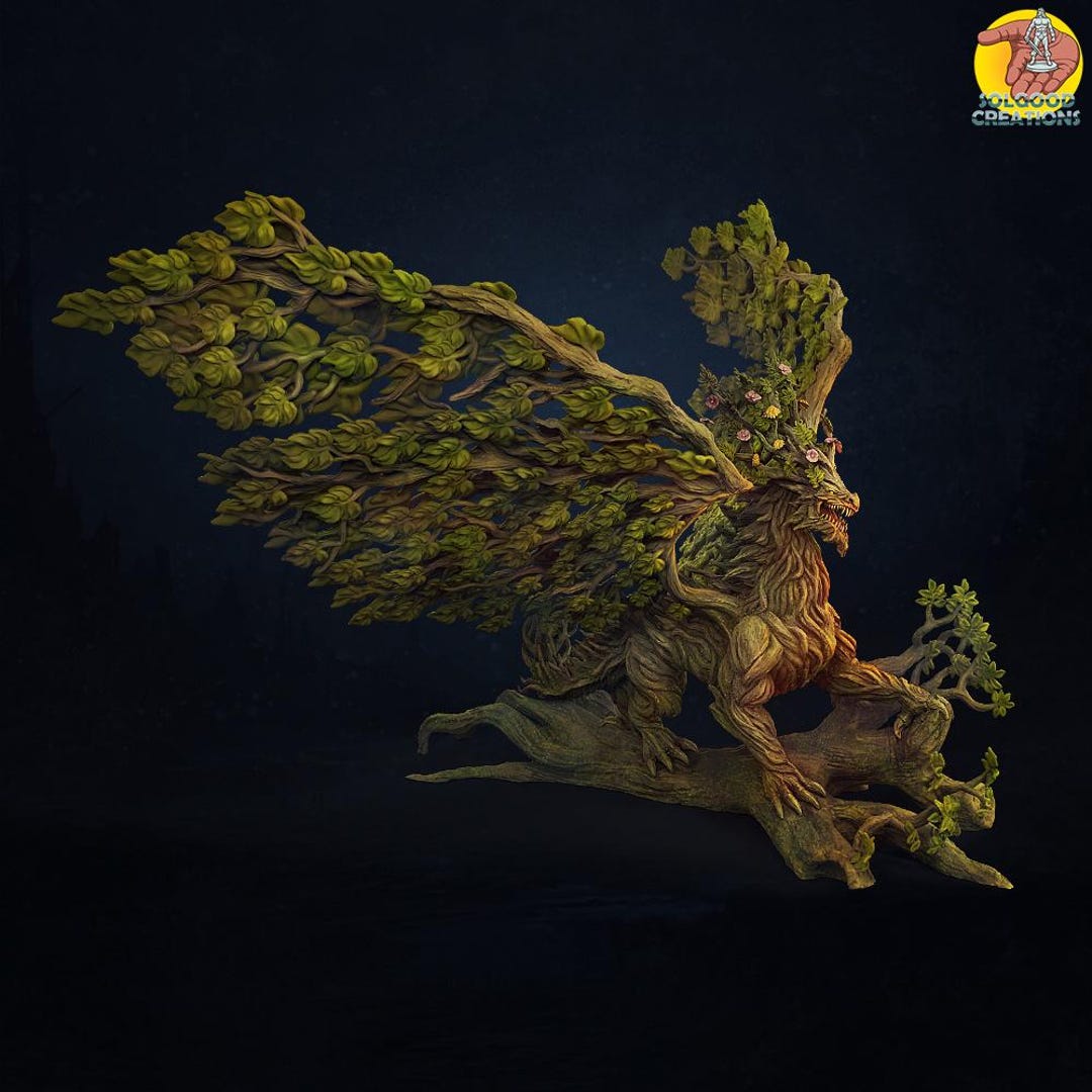 Arbus Pinewing Forest Fae Dragon Solgood Fantasy D&D 3D Printed ...