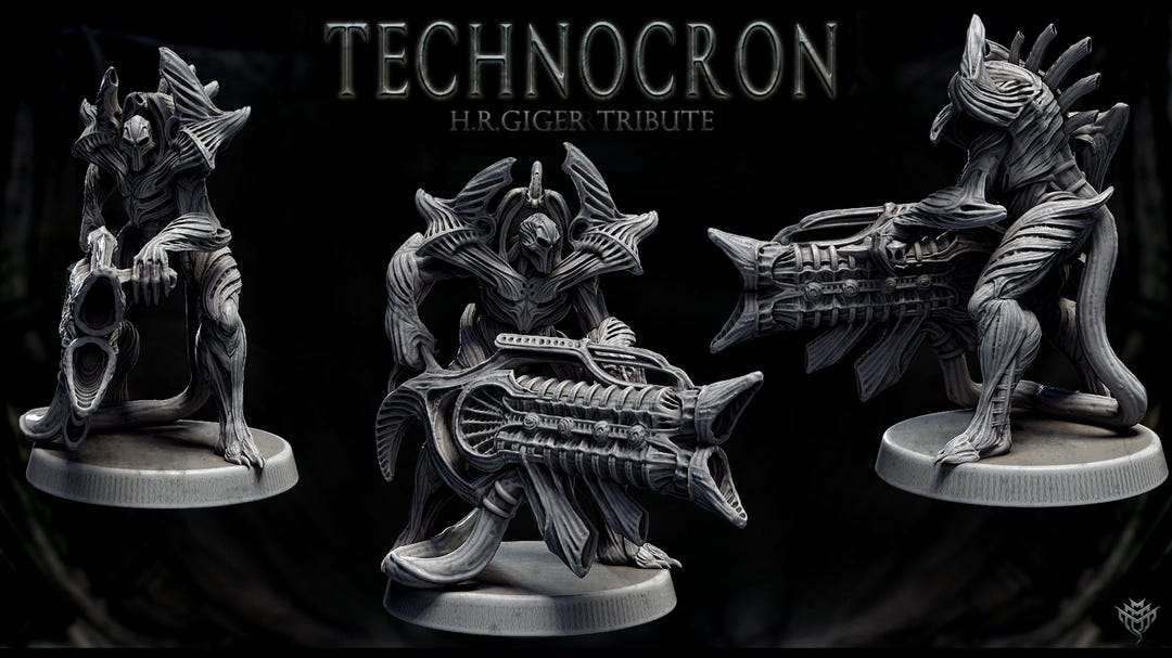 Necromech Infantry - 6 Poses - 3D Printed Miniature - Mini Monster ...