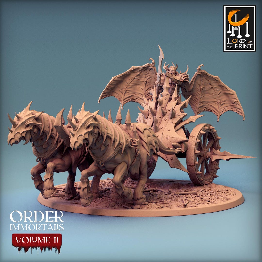 Vampire Chariots 5 Styles 3D Printed Miniature Rescale Miniatures ...