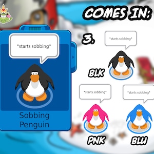 Club Penguin Cursed Unhinged Chat Bubble Nostalgia Meme Stickers! - Etsy