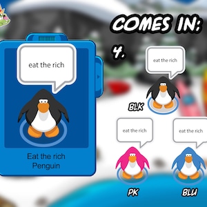Club Penguin Cursed Unhinged Chat Bubble Nostalgia Meme Stickers! - Etsy
