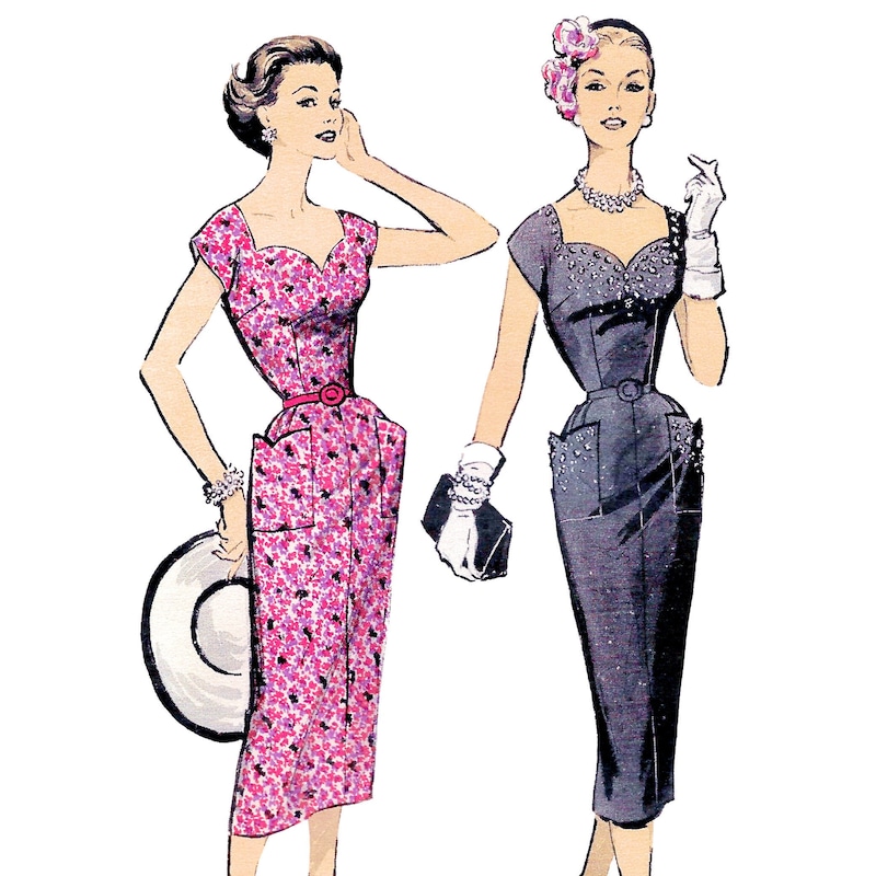 1950s Advance Dress Pattern - Etsy