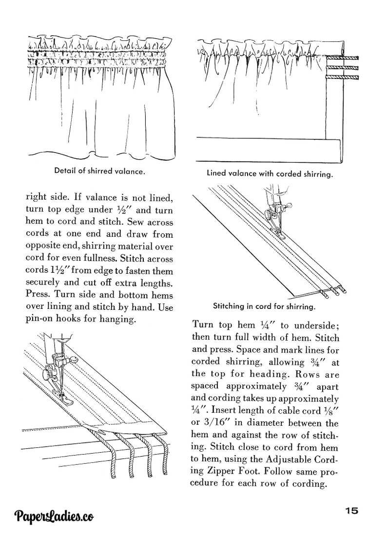 How to Lay Out a Pattern and Cut • 1960 Singer Sewing Book PDF • 60s ...