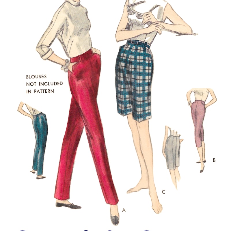 1950s Pants Sewing Patterns - Etsy