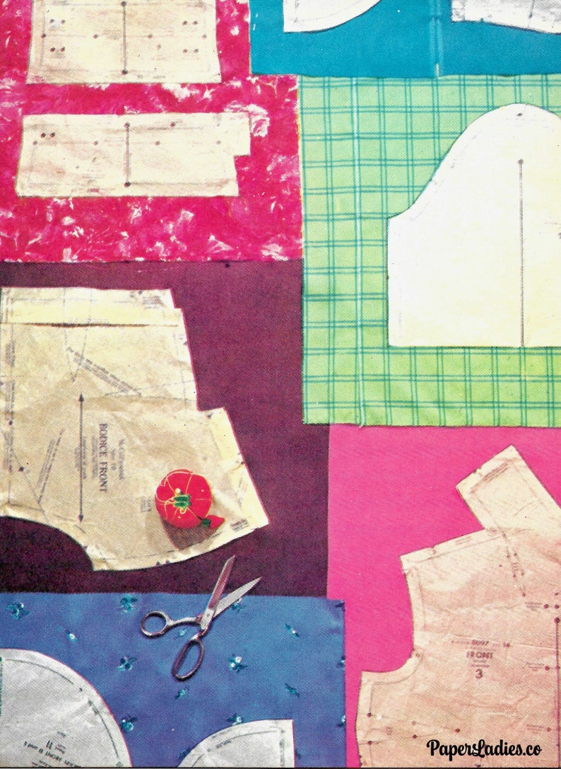 How to Lay Out a Pattern & Cut • 1960s Vintage Sewing Book PDF ...