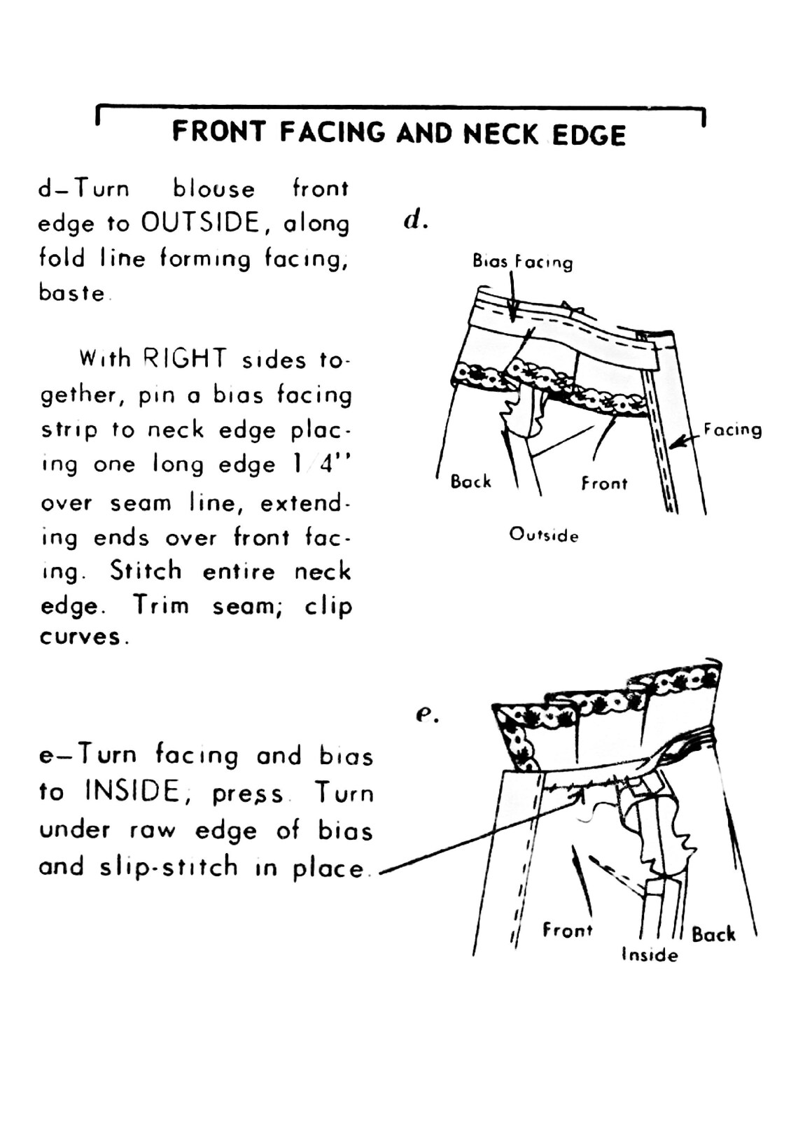 1950s Blouse Sewing Pattern PDF • bust 34" • women's Shirt, Bishop ...