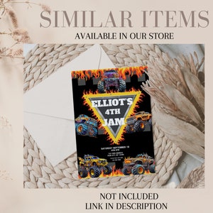 EDITABLE Monster Truck Thank You Tags,monster Jam Thank You Tag,favor ...