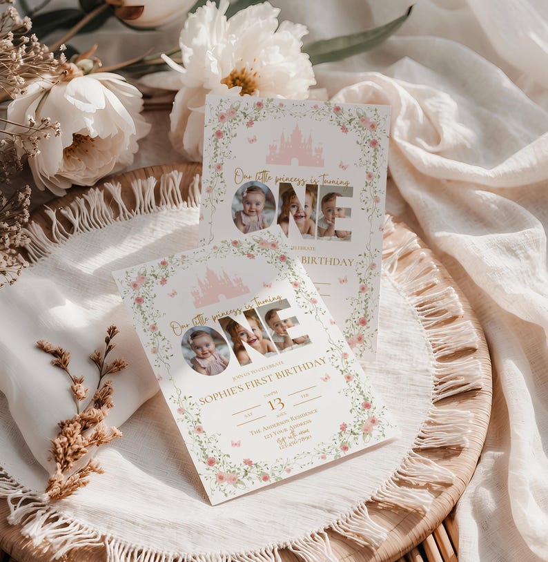 Our Little Princess Birthday Party Invitation,girl First Birthday ...