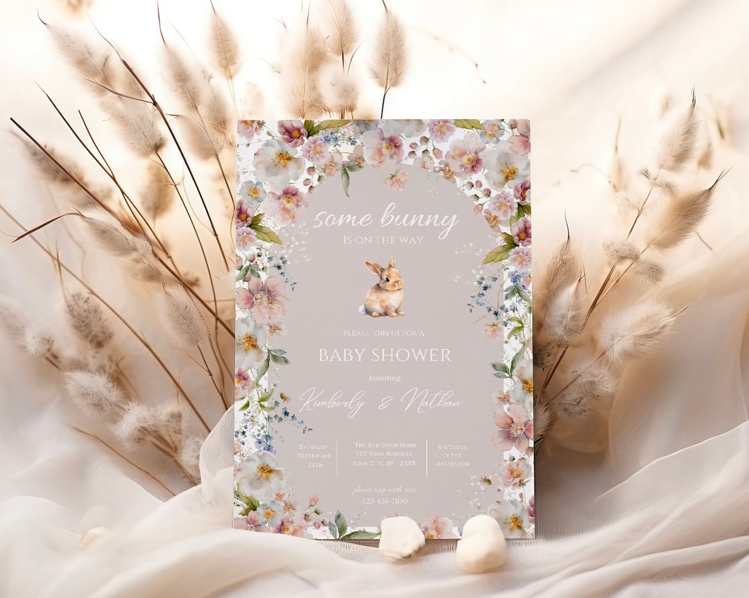 Some Bunny Baby Shower Invitation,baby Shower Invitation,bunny Rabbit ...