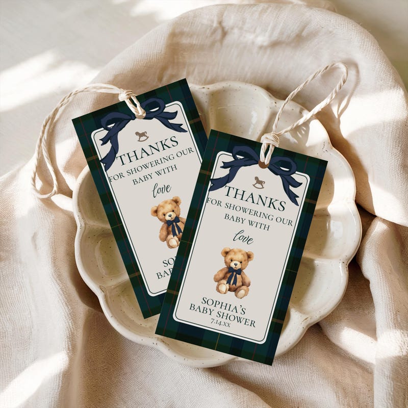 Polo Teddy Bear Tags - Etsy UK