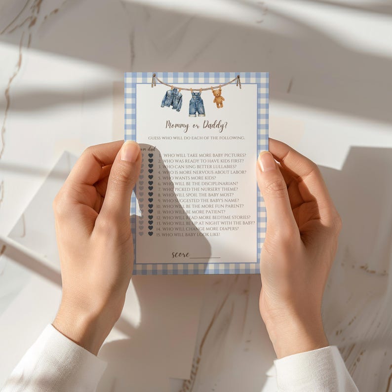 Blue Jean Baby Shower Games,denim Themed Baby Shower Activities,boy ...