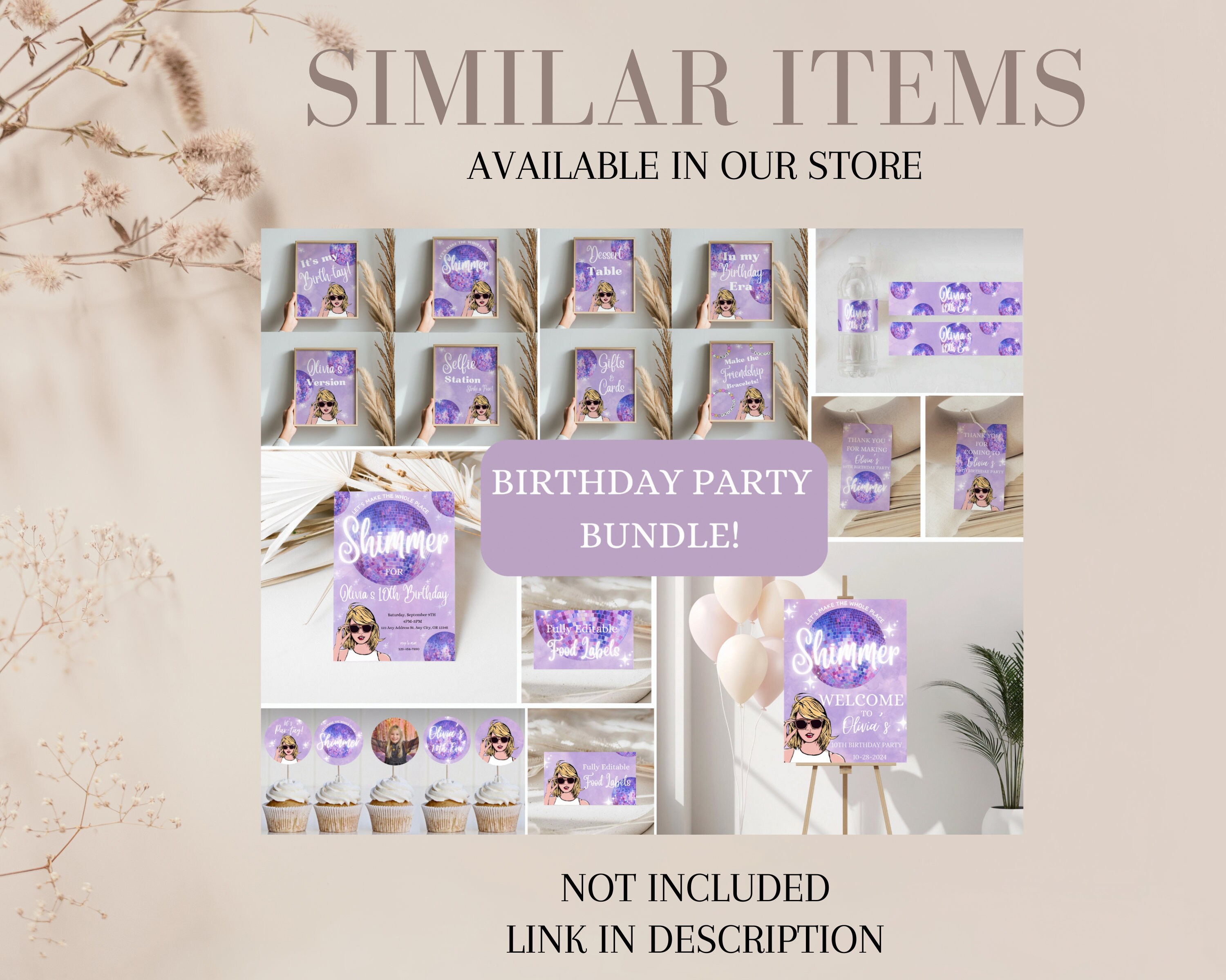 Taylor Birthday Party Welcome Sign Template, Editable Eras Birthday ...