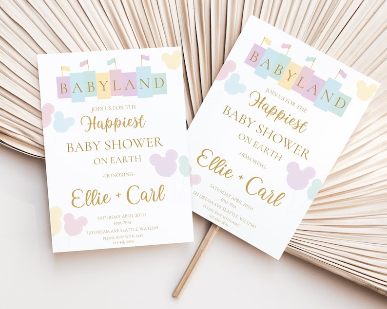Babyland Baby Shower Invitation,baby Land Baby Shower Invitation ...