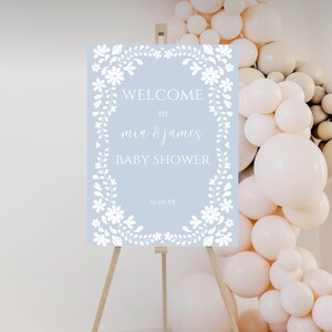 Blue Cielito Lindo Baby Shower Welcome Sign,mexican Themed Baby Shower ...