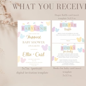 Babyland Baby Shower Invitation Set,baby Land Baby Shower Invite ...