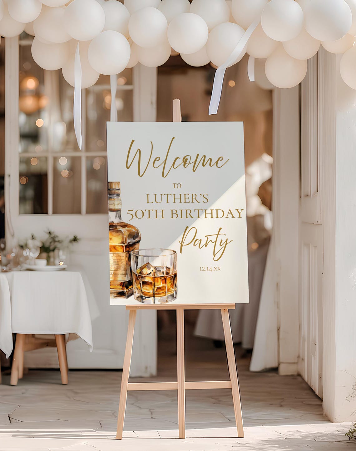 Aged to Perfection Birthday Party Welcome Sign,man Birthday Party Decor ...