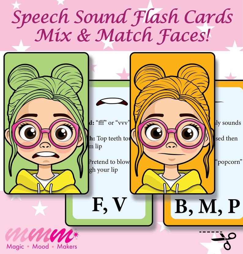 Alphabet Speech Sound Flash Cards: Phonics & Mouth Movement Activity ...
