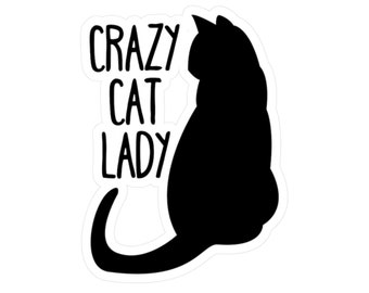 Ask Me About My Cats Crazy Cat Lady Vinyl Decal Sticker Great for Car ...