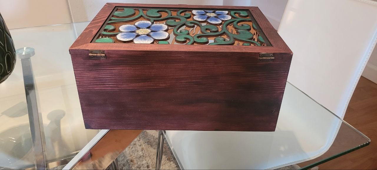 Blue Flower Box - Etsy