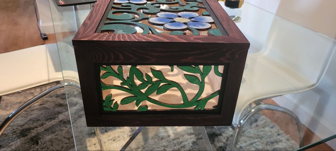 Blue Flower Box - Etsy